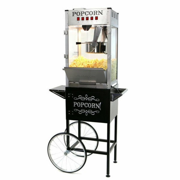 Paramount 16oz Commercial Popcorn Maker Machine & Cart - 16 Oz Popper ...