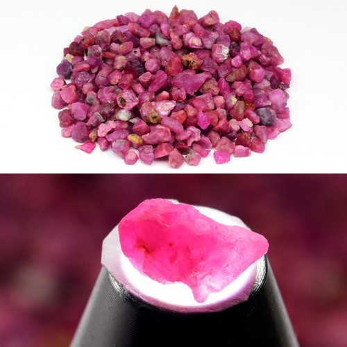 💎 318pcs Lot 102.47ct Rough Natural Purple Red Ruby - Unheated ...