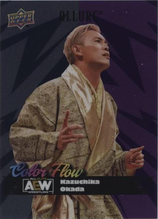 2024 Upper Deck Allure Aew - Color Flow Kazuchika Okada #CF-10 Blue ...