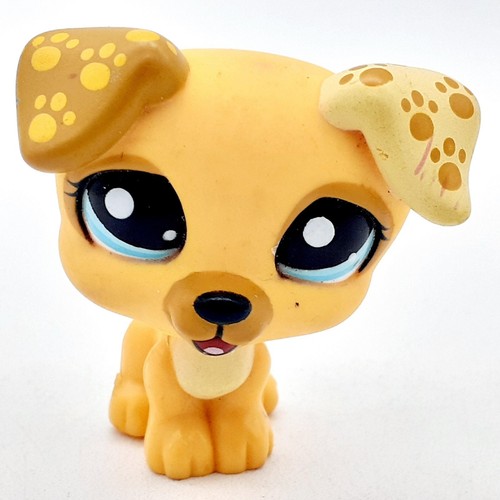 Hasbro Littlest Pet Shop Yellow Dog Mini Figure LPS Animal Collectible ...
