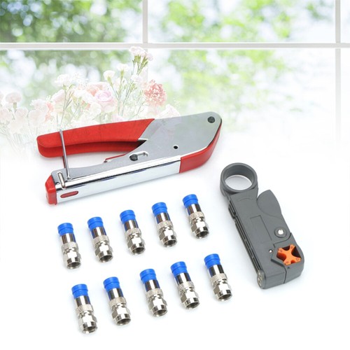 Koaxialkabel-Crimper-Kit-Werkzeug Für RG6 Kabelcrimper Crimpen | eBay