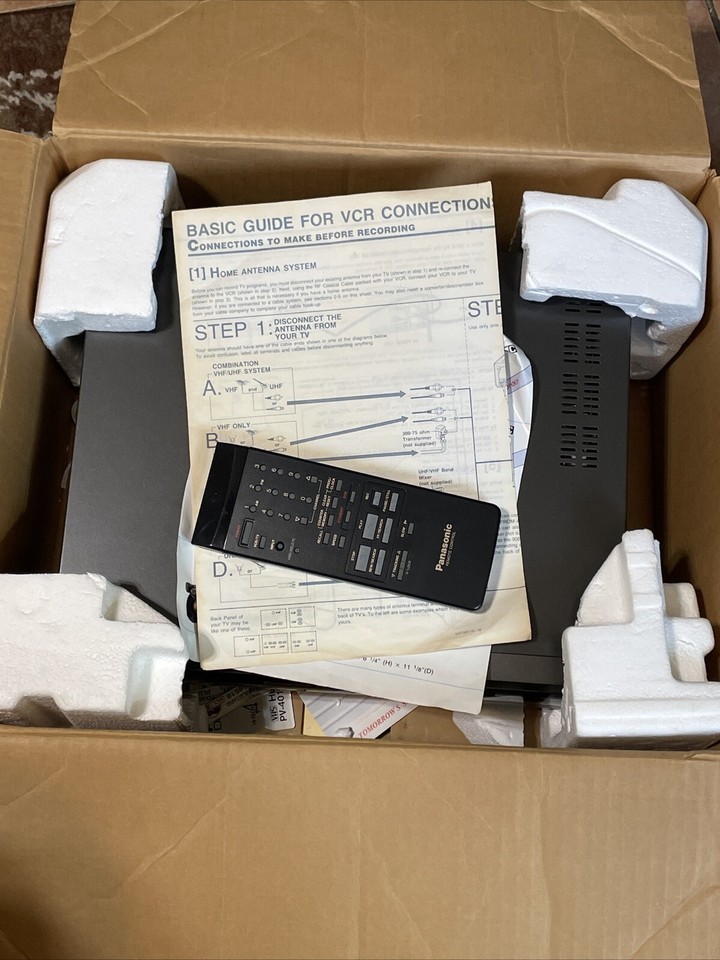 Panasonic OmniVision PV-4010 Hi-Fi 4-Head VCR VHS W/ Remote. “V” | eBay