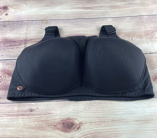 Lane Bryant Cacique Livi Active No Wire Sports Bra Size 46DDD Black | eBay