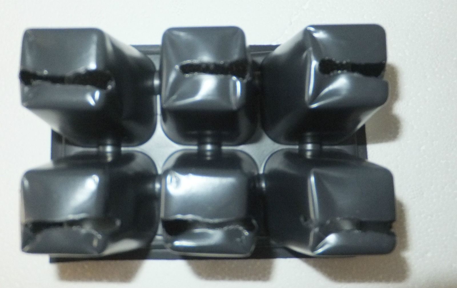 Set of 3 SHEETS 1206 Tray Inserts Packs New Plastic (216 cells; fills 3 ...