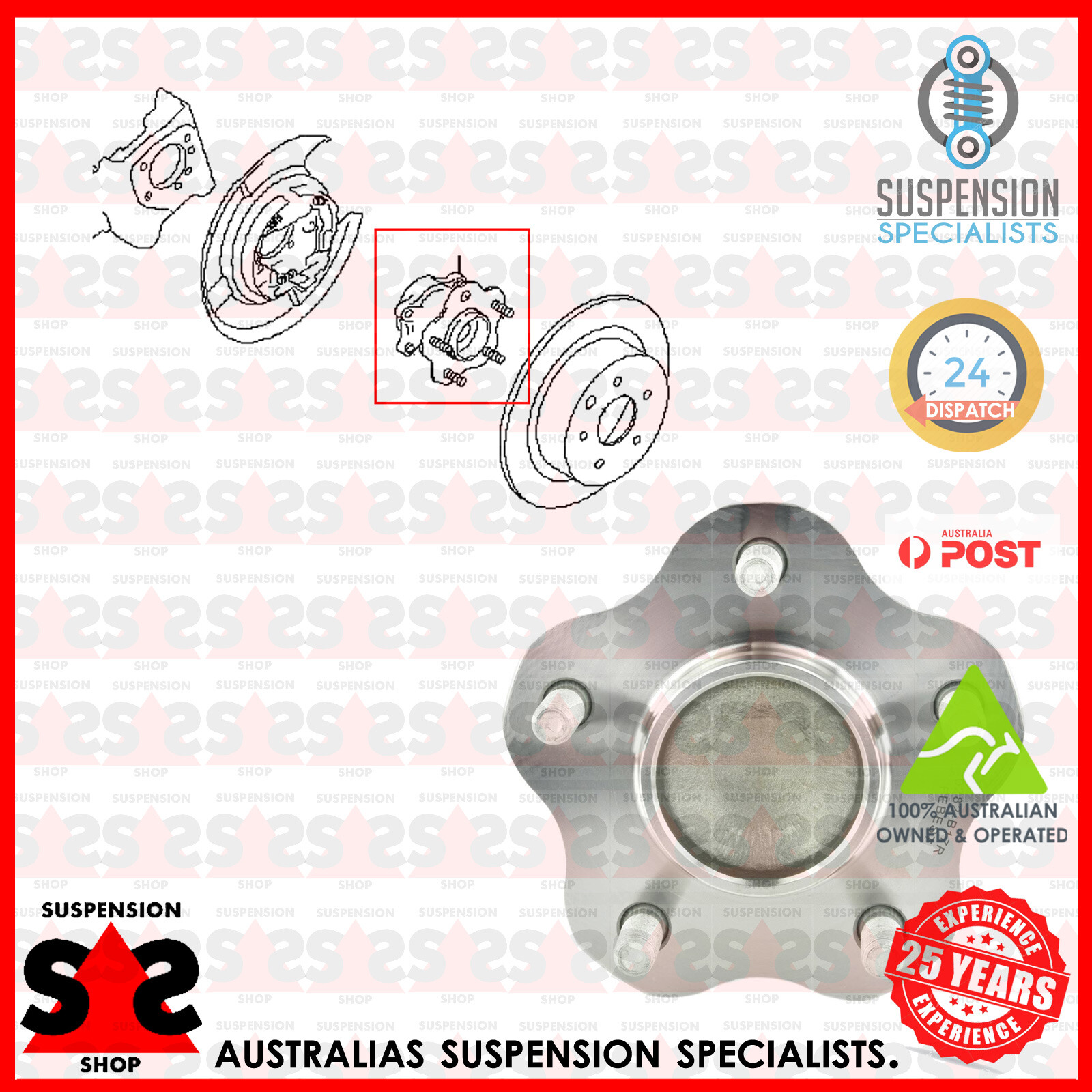 Rear Axle Wheel Hub Suit NISSAN Bluebird Sylphy / Sylphy Iii (B17) 1.6 ...