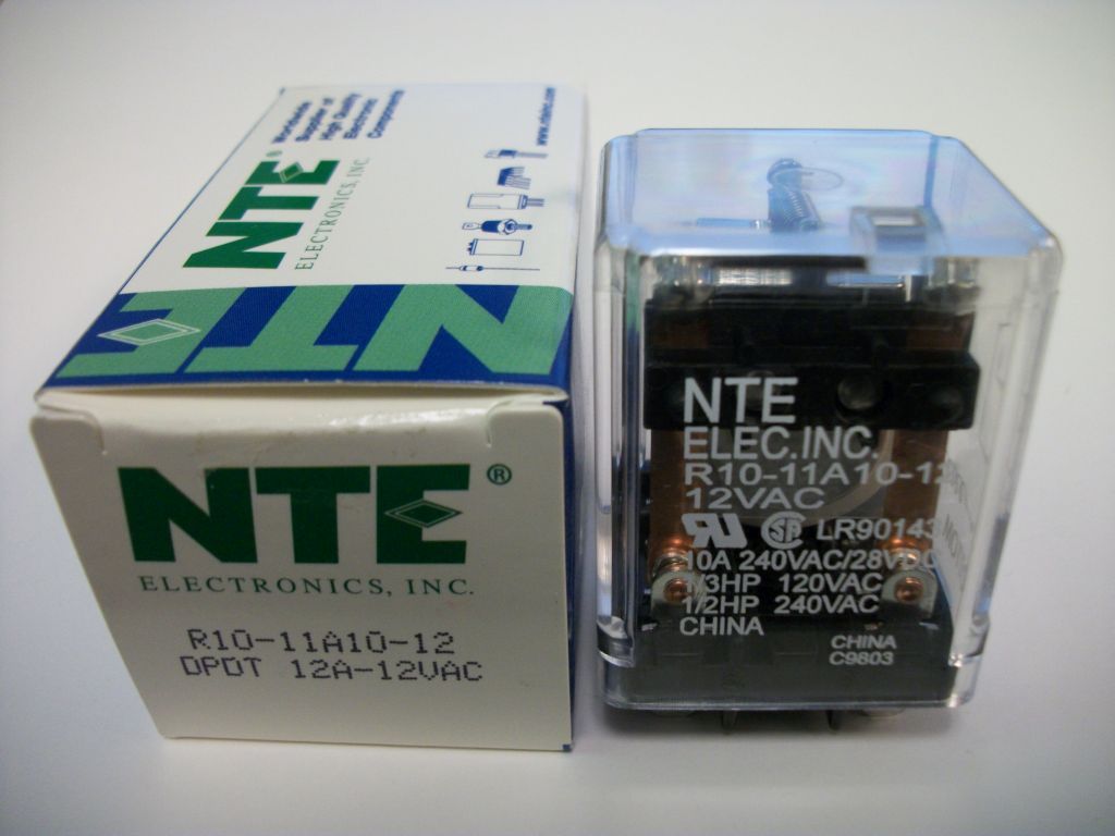 NTE Relay R10-11A10-12 - 12VAC DPDT 10A - New in box | eBay
