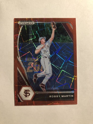 2021 Prizm Draft Picks Baseball ROBBY MARTIN Red Velocity #PDP198 | eBay