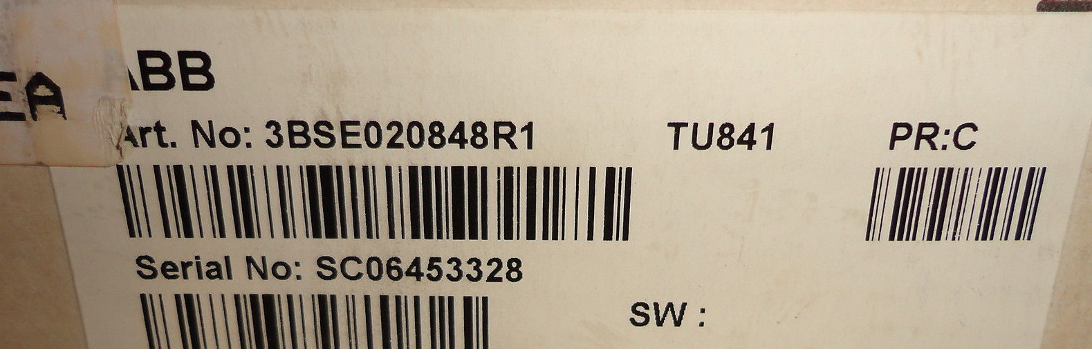 ABB 3BSE020848R1 Termination Unit TU841 NEW | eBay