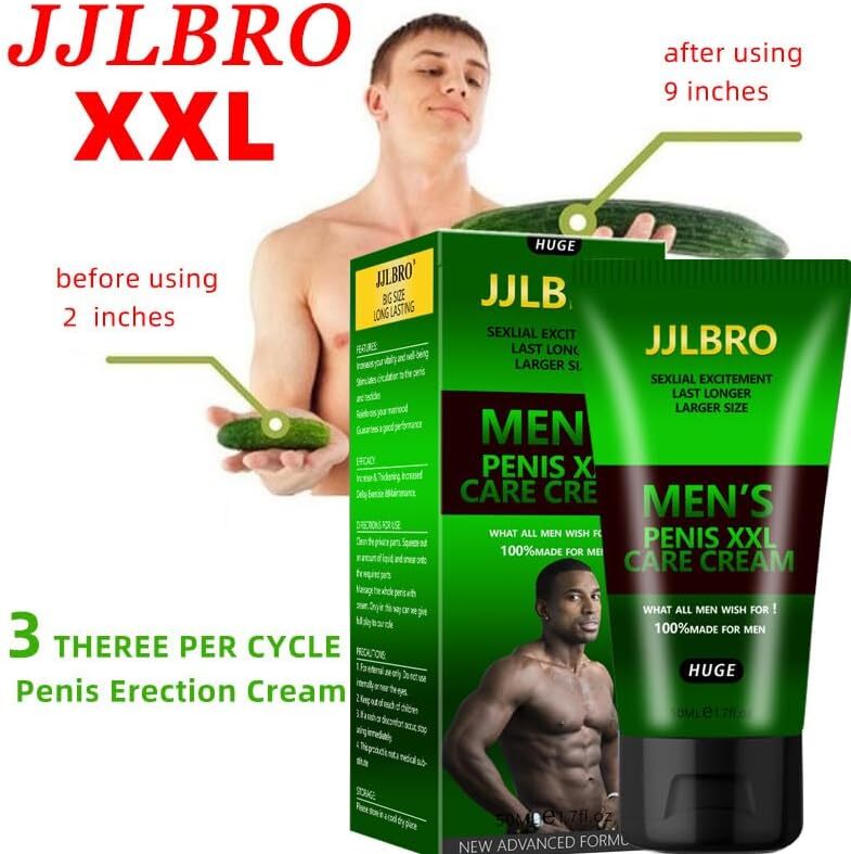 JJLBRO Extra Strength Male XXL Care Gel for Men – Stronger Cream for ...
