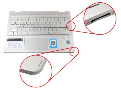 HP PAVILION 14-DH US KEYBOARD PALMREST ASSEMBLY L53787-001 **DENTS ON ...