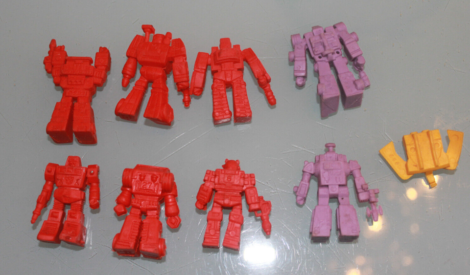 Transformers eraser Set Konno Sangyo Tomy Takara Hasbro Rare difficult ...