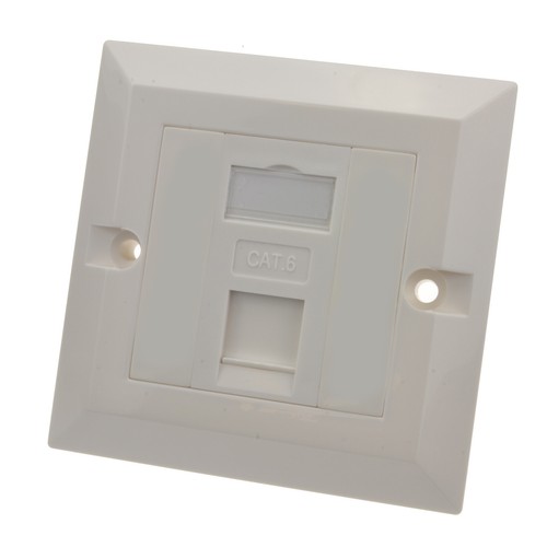 RJ45 Visage Plaque Mural Prises Cat6 Simple 1 Port Avec Clés de Voûte ...