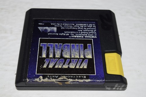Virtual Pinball Sega Genesis Video Game Cart 14633072068 | eBay