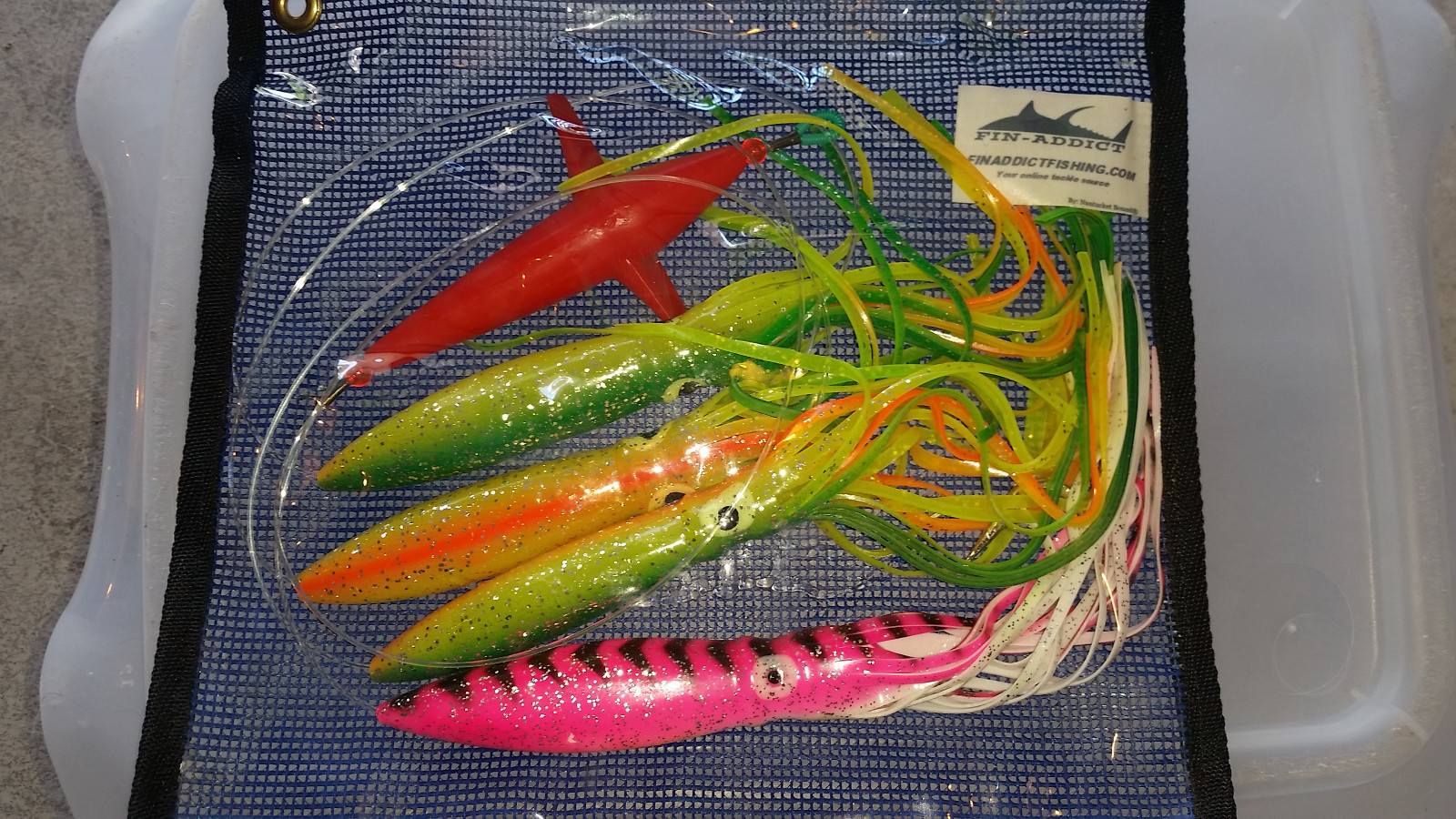 Bird Daisy Chain Offshore Trolling Lure squid Tuna 12 zucchini with 12 ...