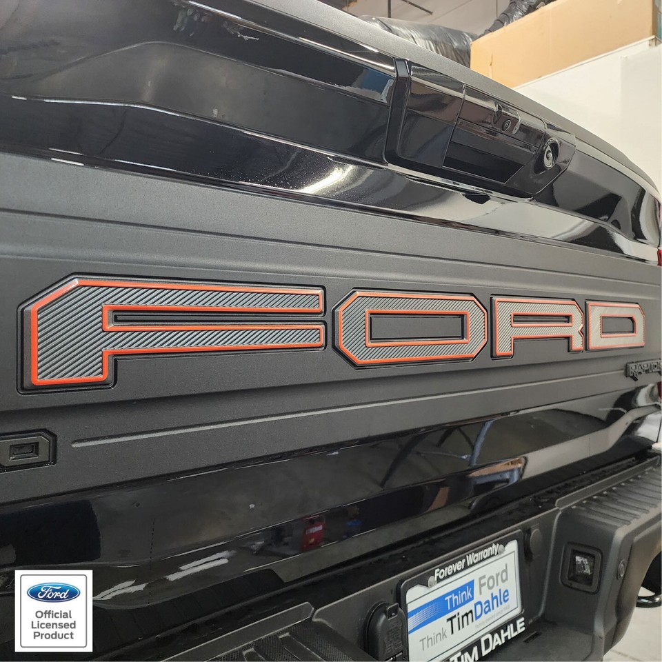 2024-2025 Ford Raptor F-150 Tailgate Letter Outlines -vinyl stickers ...