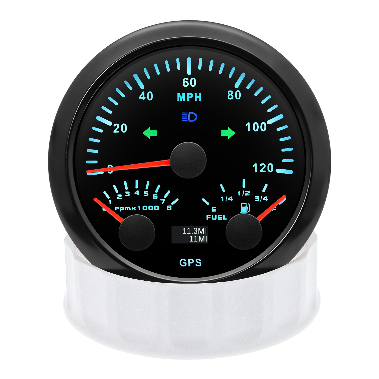 3 In 1 Gauge 85mm GPS Speedometer with Tachometer Fuel Level Gauge for ...