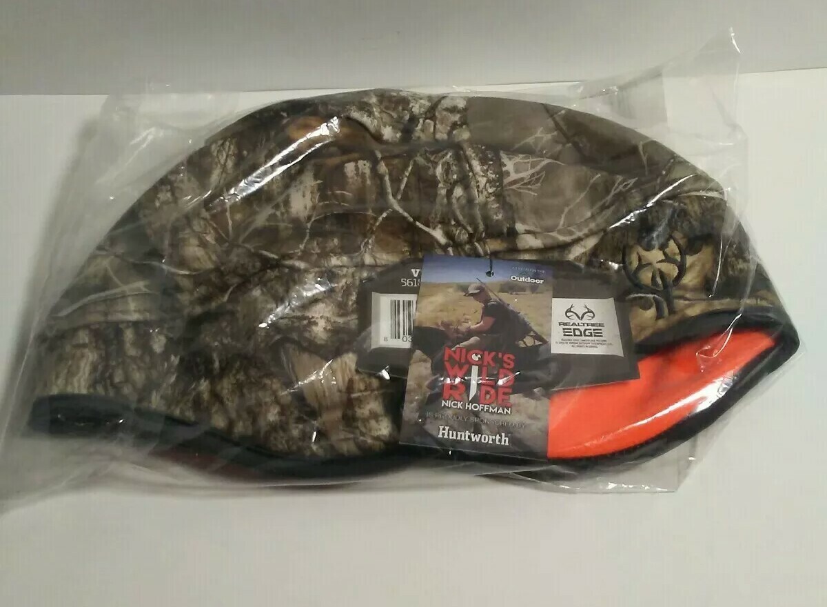 2 PKS Huntworth Victor Beanie Fleece Hat Reversible Camo/orange One ...