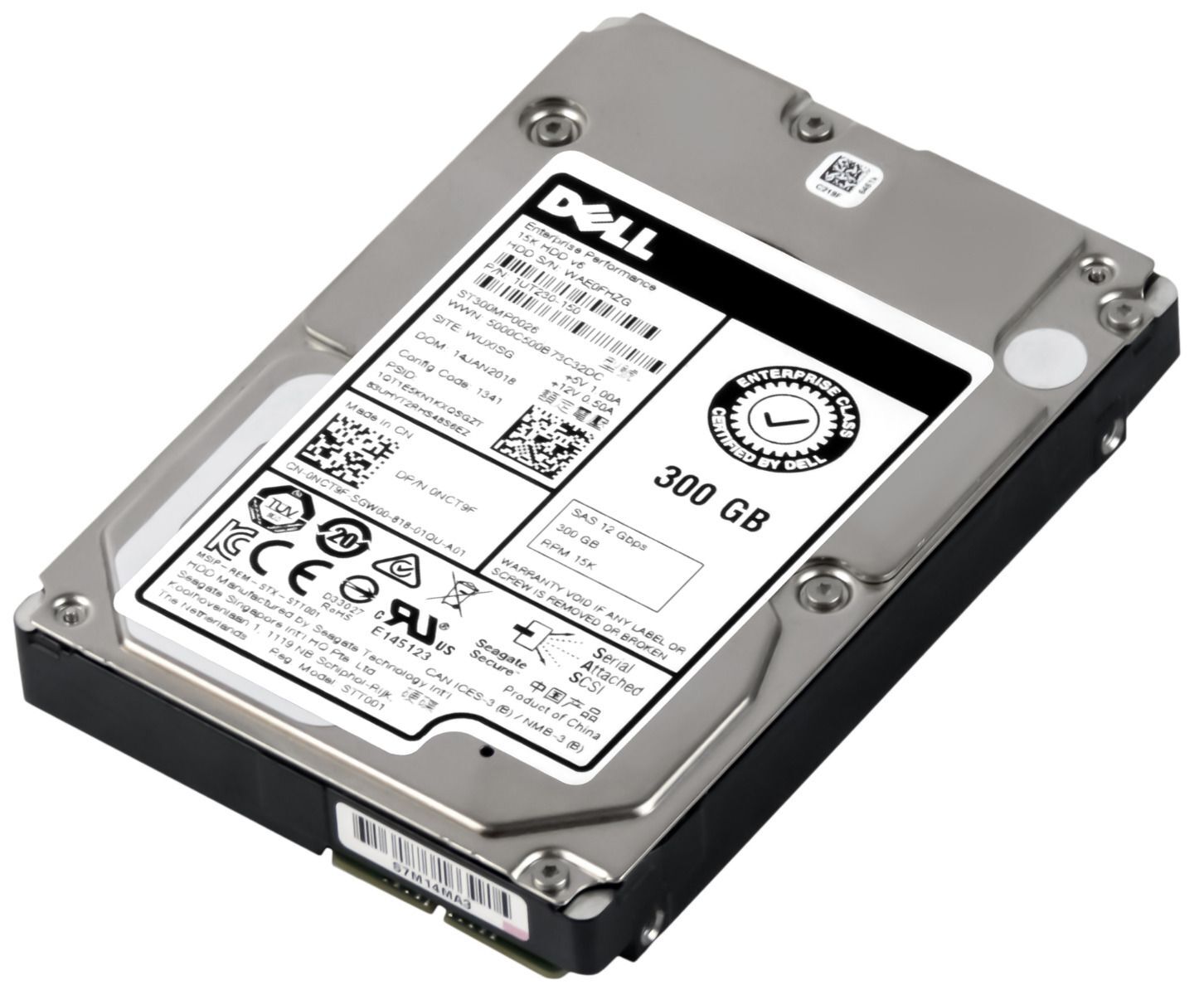 DELL 0NCT9F / NCT9F 300GB SAS 12Gbps 15K 2.5" Hard Drive IN DELL 3.5 ...