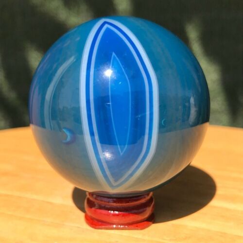 310G Rare Blue Agate Geode Bsll Quartz Crystal Sphere Mineral Specimen ...