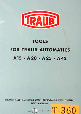 Manuals, Books & Plans - Traub