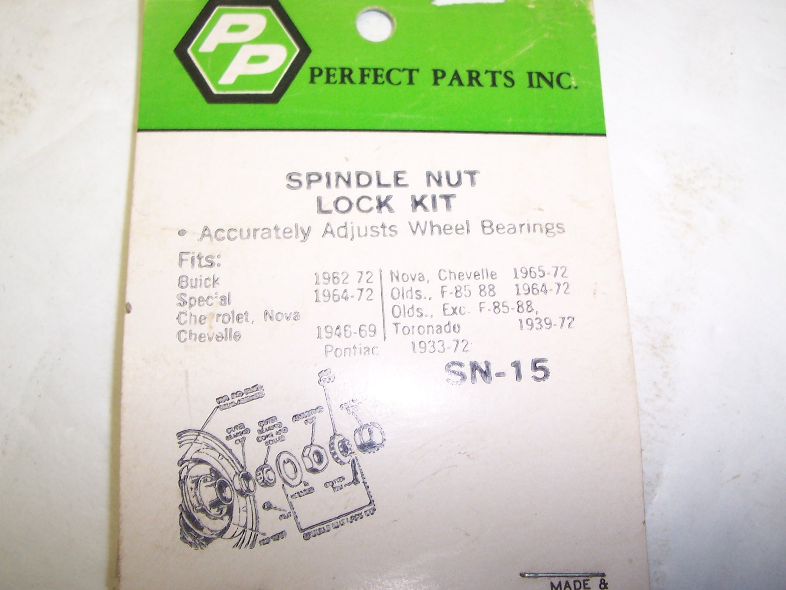 Front axle Spindle Nut Kit - 1928-72 AMC, Ford, Plymouth, Studebaker | eBay