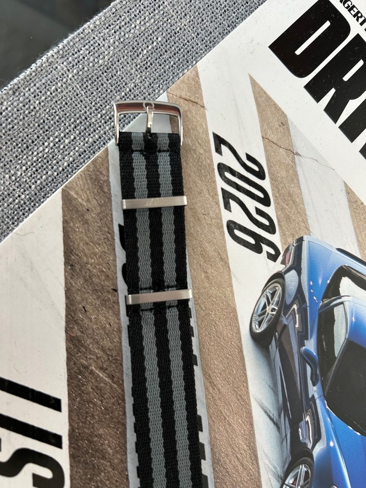OMEGA OEM 007 James Bond NATO Watch Strap 20MM w/ Signed Buckles (Black ...