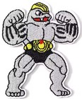 Machoke Fighting-type Pokémon embroidered Iron on patch superpower | eBay
