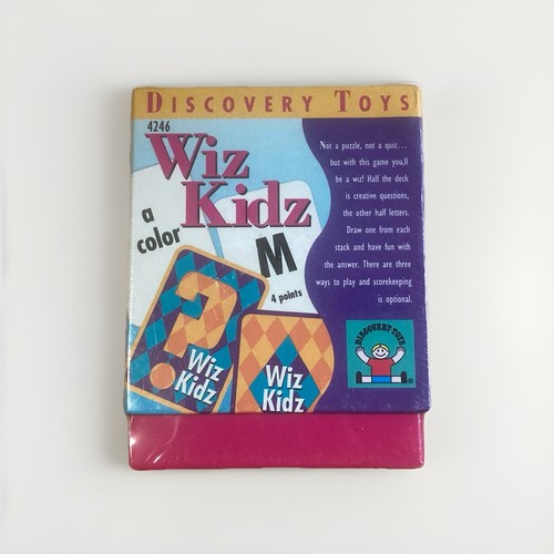 Vintage Wiz Kidz Discovery Toys Creative Questions Card Game 1999 ...