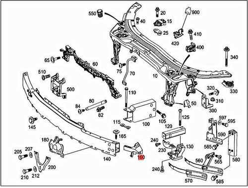 Genuine MERCEDES A205 C205 S205 W205 Cabrio Right Bracket 2056206400 | eBay
