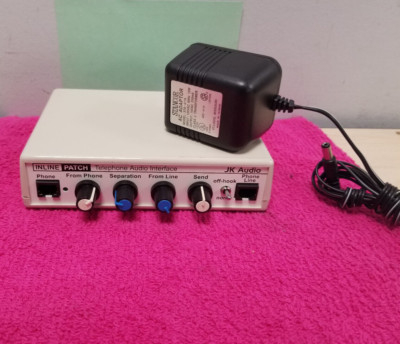 JK Audio Inline Patch Telephone Audio Interface W/AC-ADAPTER #J1526 | eBay
