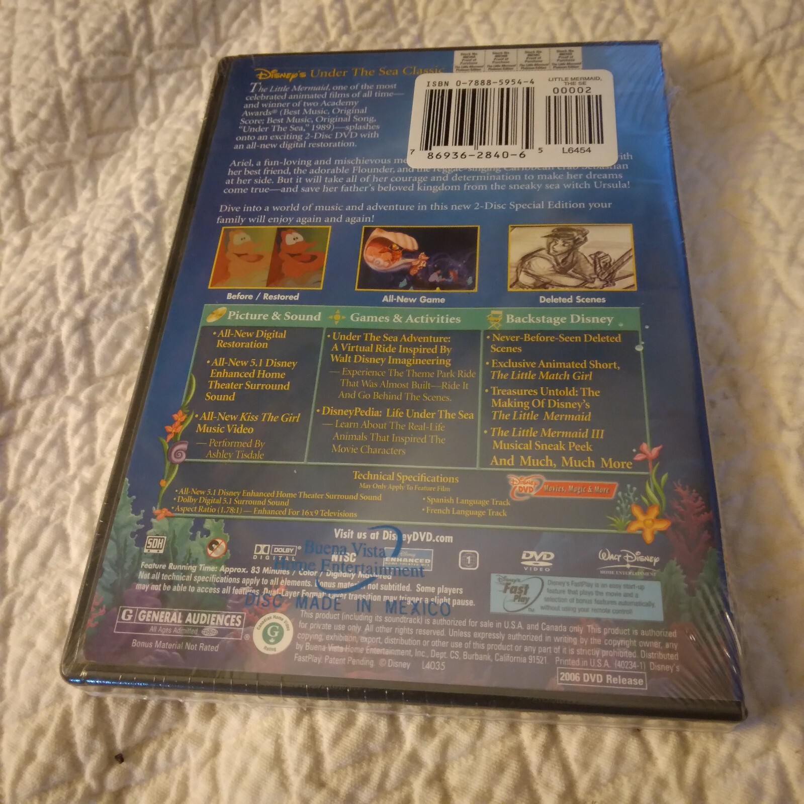 The Little Mermaid (DVD, 2006, 2-Disc Set, Platinum Edition) for sale ...