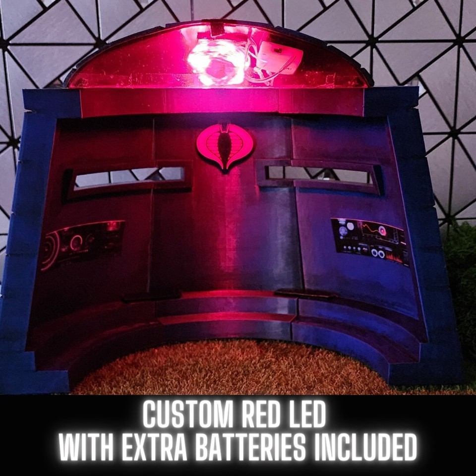 GI JOE COBRA BATTLE BUNKER With RED LED - 1:12 Scale, GI Joe Classified ...