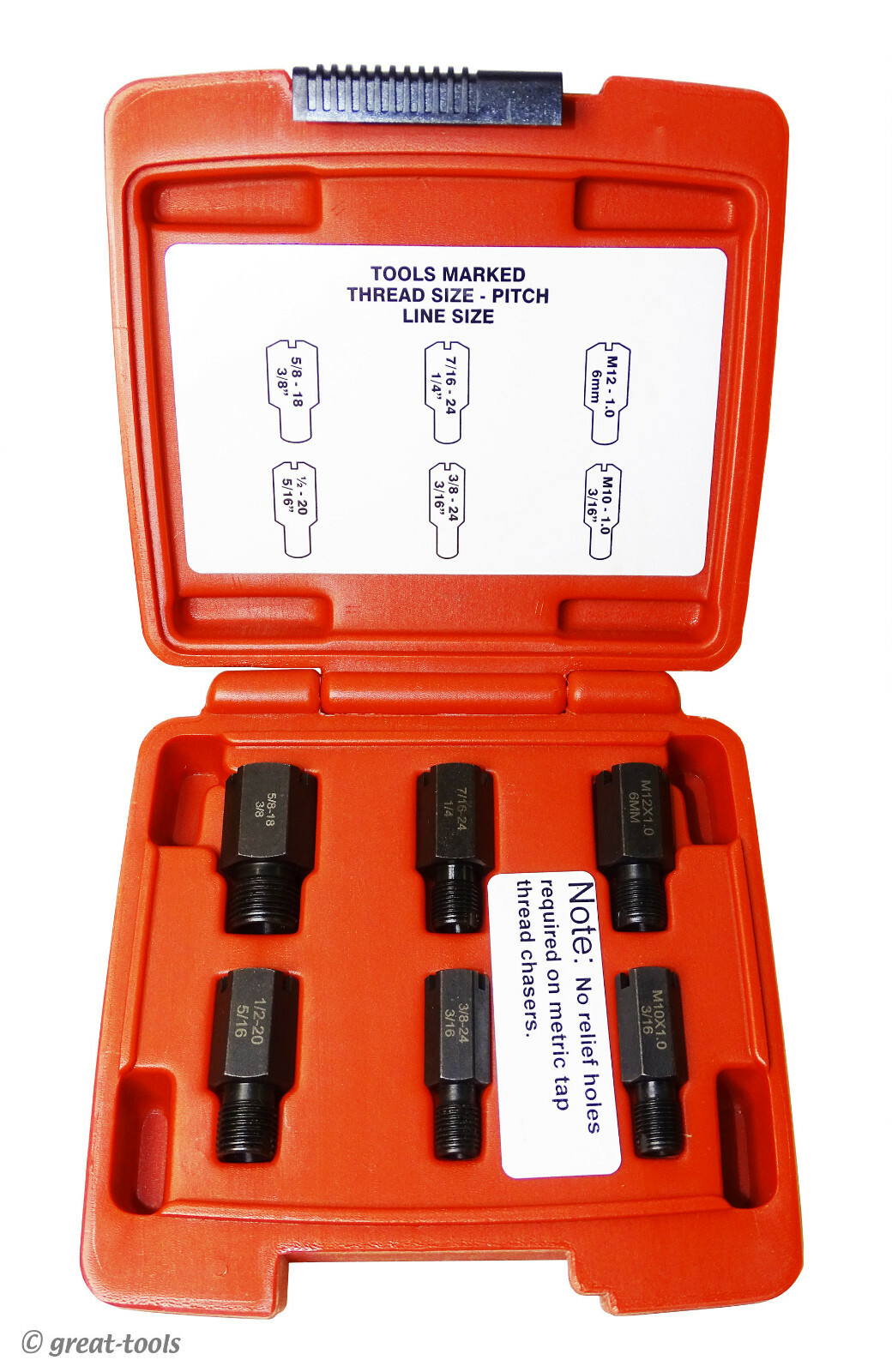 AUTOMOTIVE BRAKE LINE RE-THREADER KIT – male & female threads – tool ...