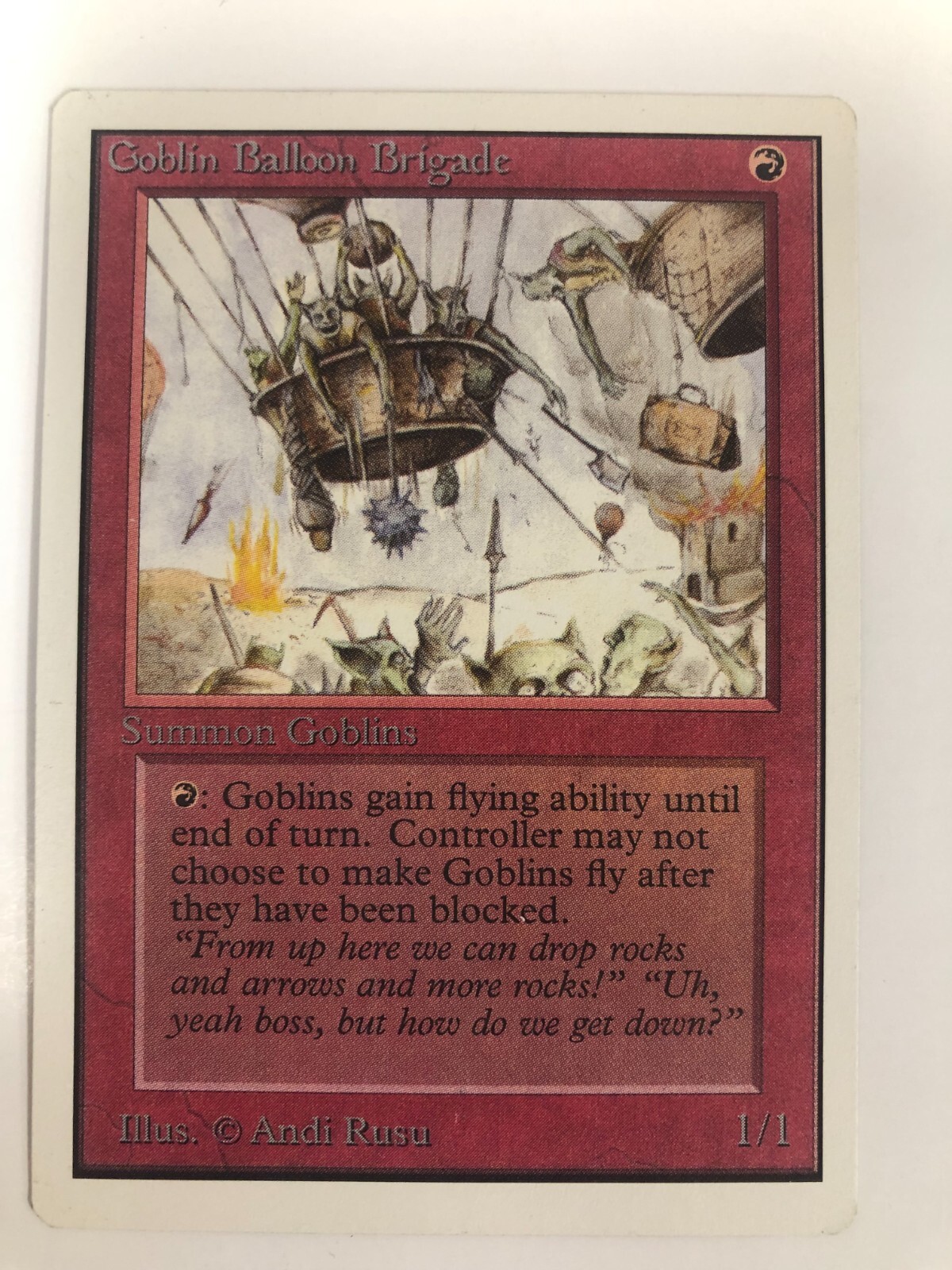 MTG 1x Goblin Balloon Brigade - Unlimited Edition NM Magic the ...