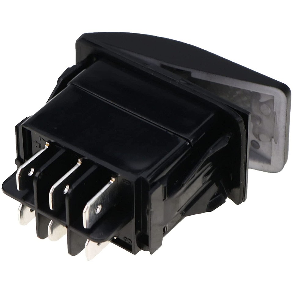 0D4767 Rocker Switch DPDT Spade ON-Off-(ON) for Generac RV Guardian ...