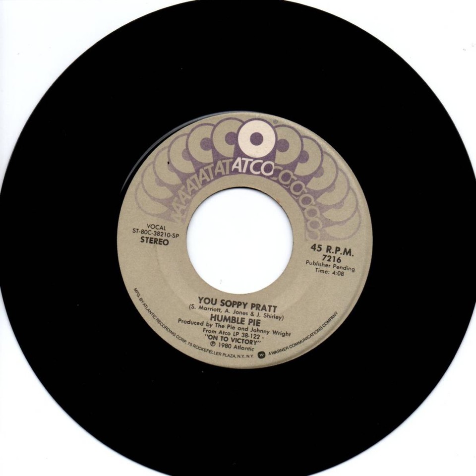 Humble Pie Fool For A Pretty Face Hurt By Love / You Soppy Pratt Us ...