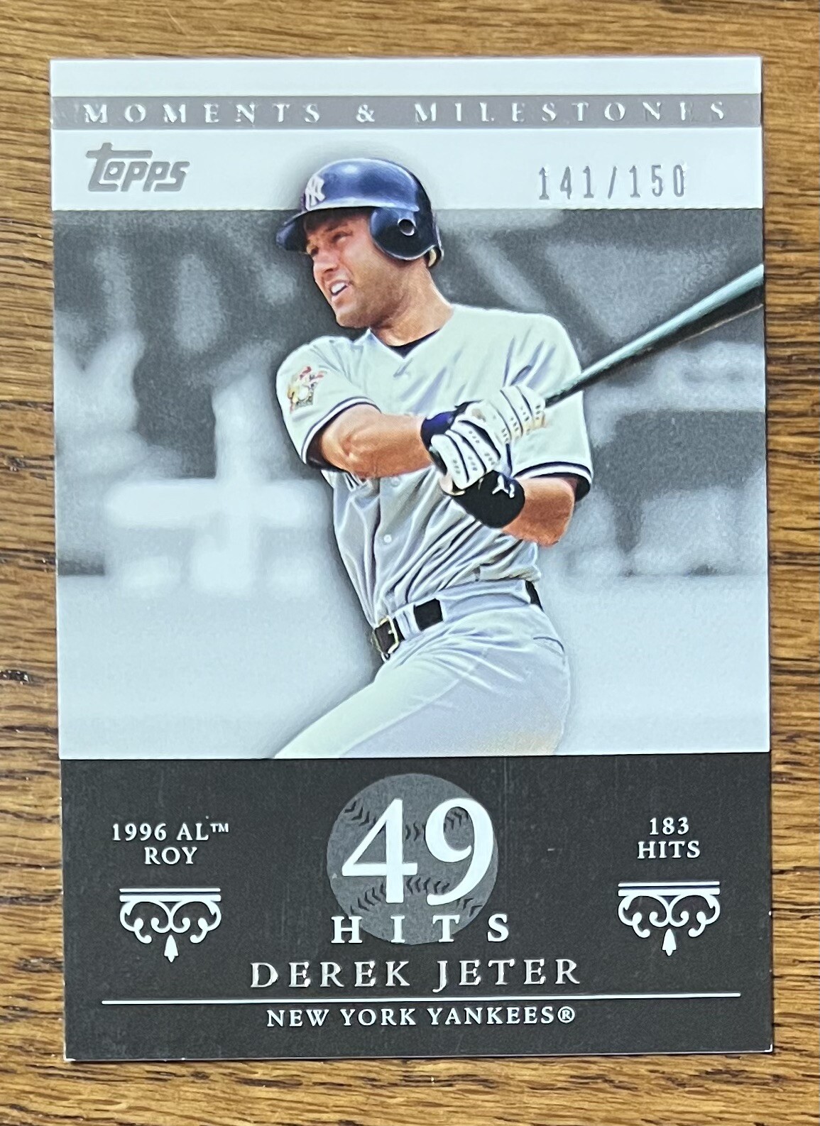 Derek Jeter 2007 Topps Moments & Milestones 49 Hits Card #83 - 141/150 ...