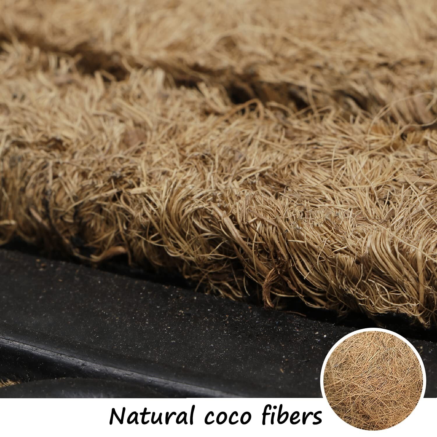 Rubber Coir Doormat, Rectangle, Outdoor 40x60 cm (IN-507) | eBay