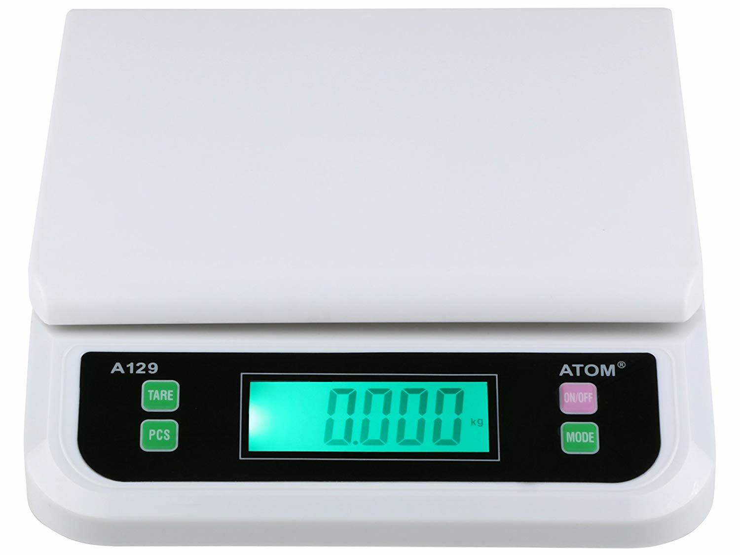 Atom A129 Digital Compact Weighing Scale, Black, 25kg | eBay