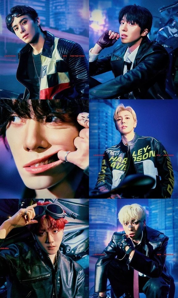 SF9 [LOVE RACE] 15th Mini Album FANCY Ver./Image Card+Photo+CD Plate+2 ...