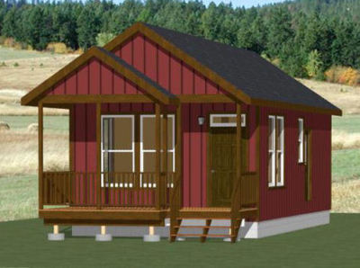 16x32 Tiny House -- 511 sq ft -- PDF Floor Plan -- Model 1B | eBay