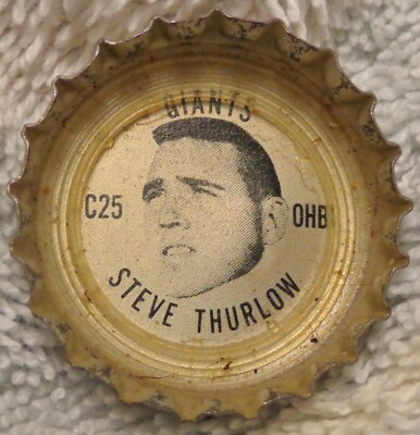 1966 NFL Coke - Tab Giants Bottle Cap - Steve Thurlow - Stanford alumni ...