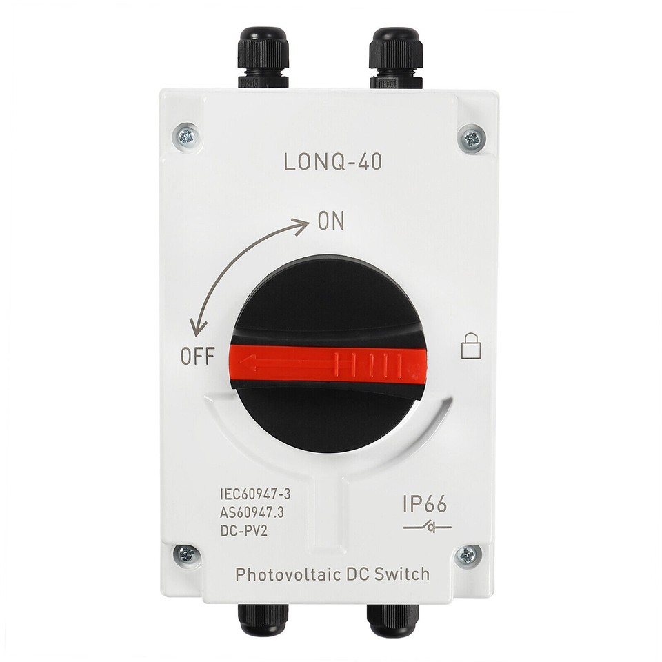 Waterproof PV Solar Disconnect Switch Photovoltaic Circuit Breaker ...