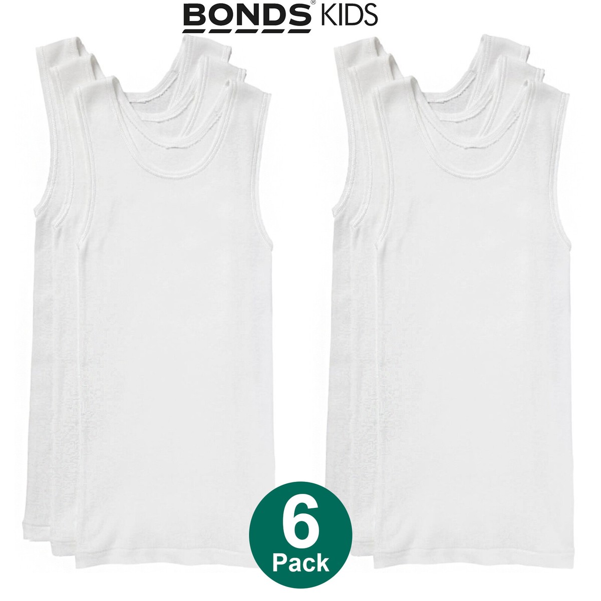 Hanes Boys Tank Bonds Boys Cotton Chesty Singlet - Seamless Comfort ...