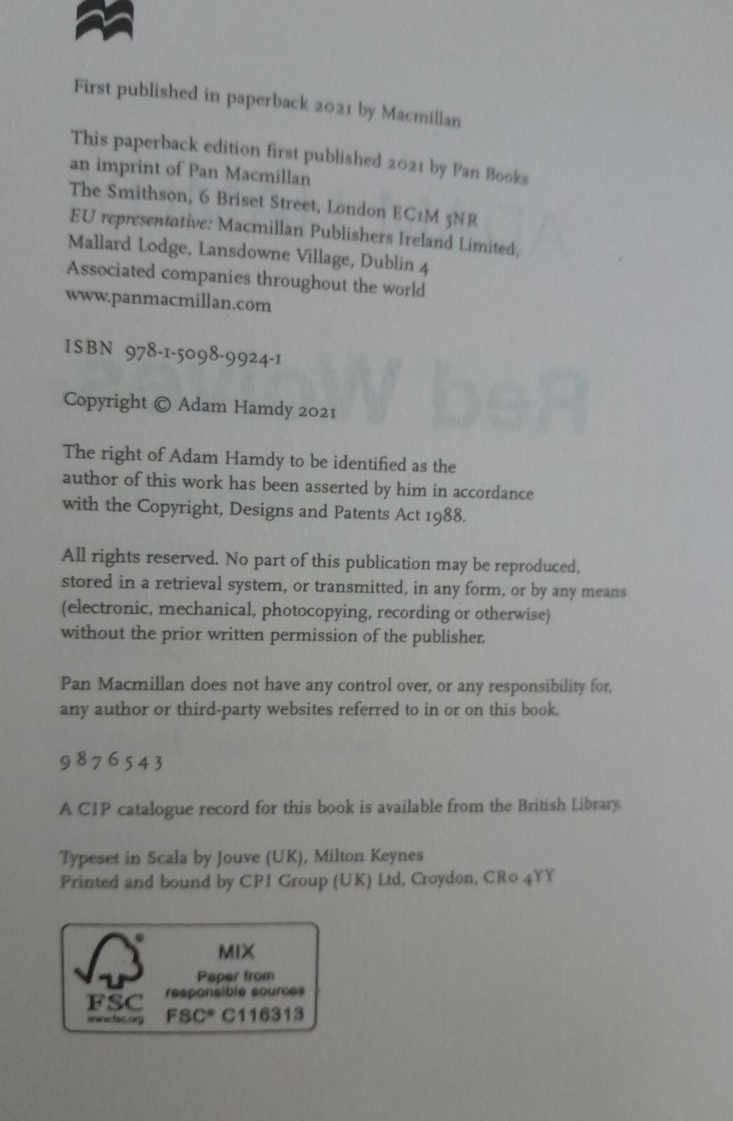 Red Wolves by Adam Hamdy (Paperback, 2021) | eBay