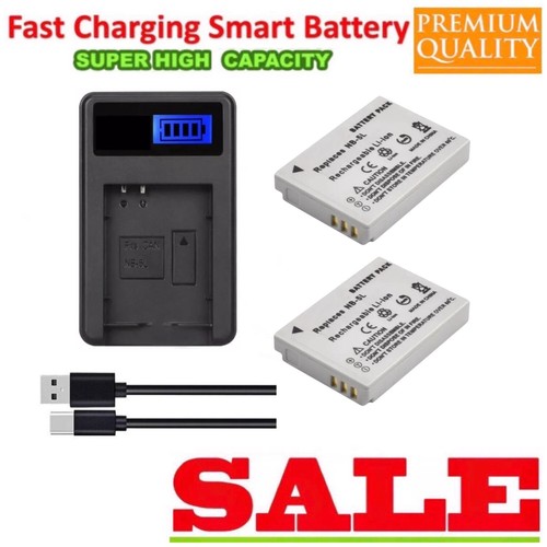 2 Battery+Charger For NB-5L Canon PowerShot S100 S110 SX200 IS SX210 IS SX220 HS | eBay