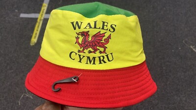 Welsh Bucket Hat Wales Football Yma O Hyd Qatar World Cup Adult 100% ...
