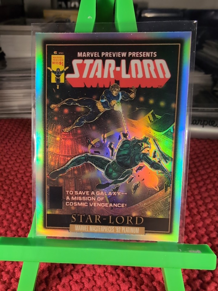 2024 Marvel Masterpieces 92 Platinum Fantastic Covers Star Lord RAINBOW ...