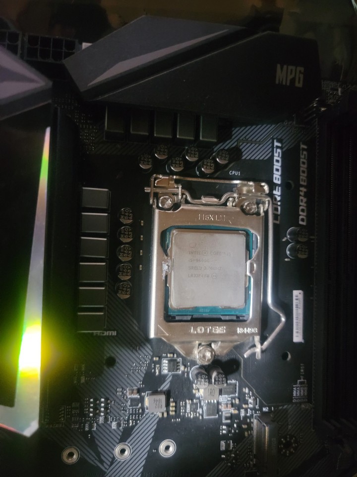 MSI MPG Z390M GAMING EDGE AC Motherboard w/i5-9600k, 8GB RAM, IO Shield | eBay