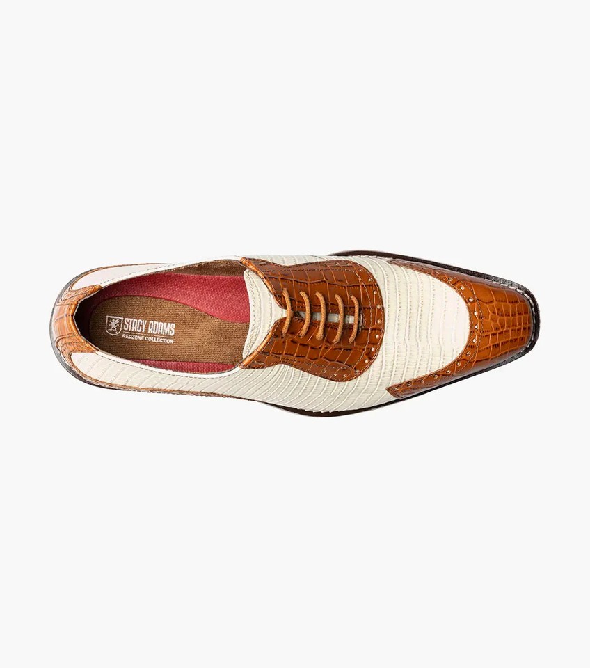 Stacy Adams Tarango Modified Cap Toe Oxford Shoes Tan Multi 25770-238 ...